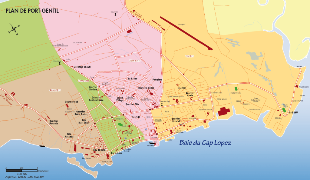 Plan de Port-Gentil | Le Pratique du Gabon